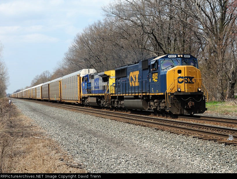 Eastbound CSX Q268 is at MP118 on track number one
